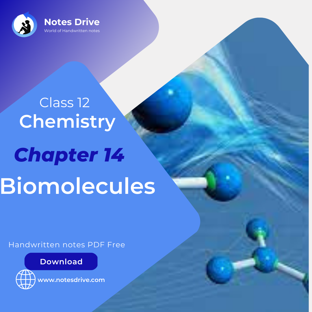Class 12 Chemistry Chapter 14 Biomolecules Handwritten Notes Pdf Class 12 Chemistry Chapter 14 Biomolecules Handwritten Notes Pdf